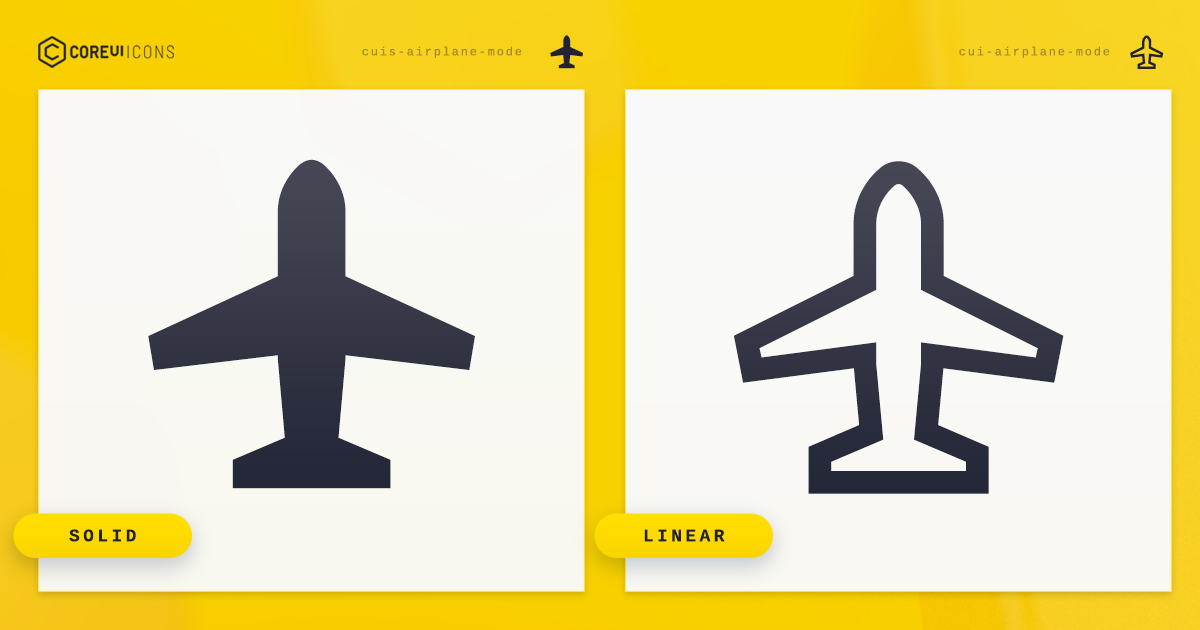 Airplane Mode Icon · Free · Coreui Icons · Svg Javascript Typescript And Webfont