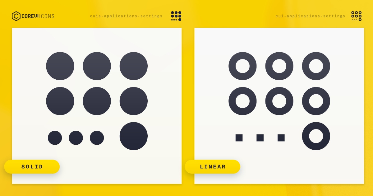 Applications Settings Icon · Linear · Coreui Icons · Svg Javascript Typescript And Webfont