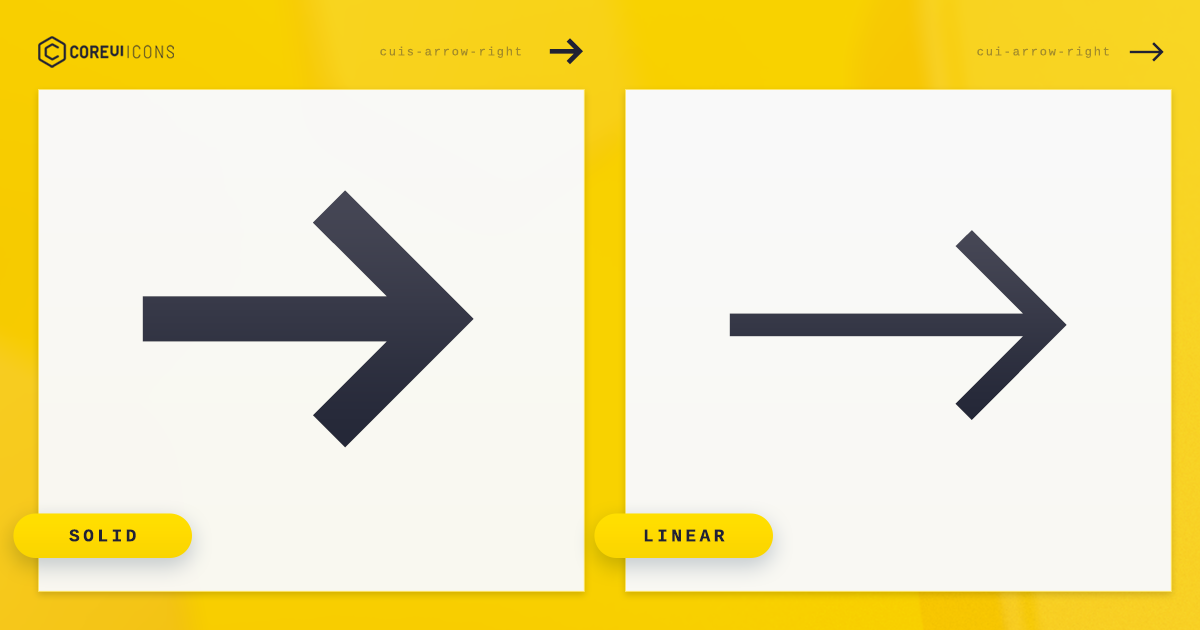 Arrow Right Icon · Linear · Coreui Icons · Svg Javascript Typescript