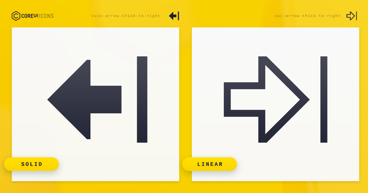 Arrow Thick To Right Icon · Linear · Coreui Icons · Svg Javascript Typescript And Webfont 