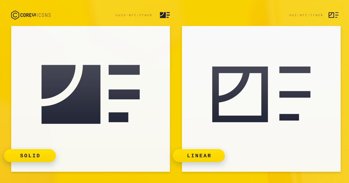 Art Track Icon · Solid · Coreui Icons · Svg Javascript Typescript