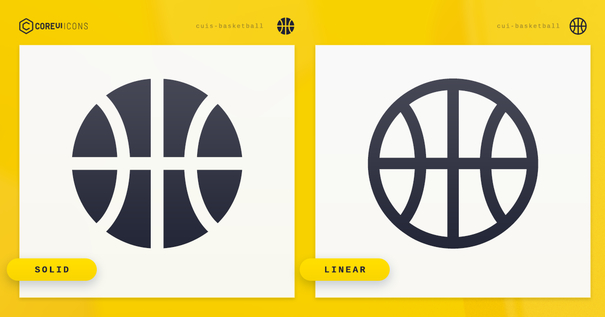 Basketball Icon · Linear · Coreui Icons · Svg Javascript Typescript And Webfont