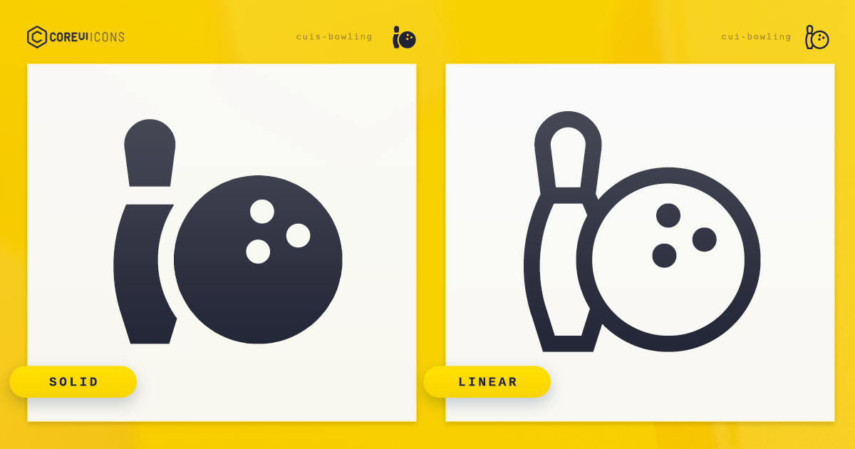 Bowling Icon · Solid · Coreui Icons · Svg Javascript Typescript And Webfont