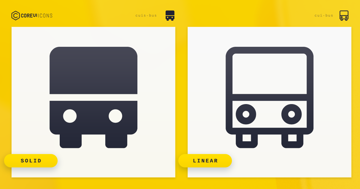 Bus Icon · Linear · CoreUI Icons · SVG, JavaScript, TypeScript & Webfont Bus Icon · Linear · CoreUI Icons · SVG, JavaScript, TypeScript & Webfont