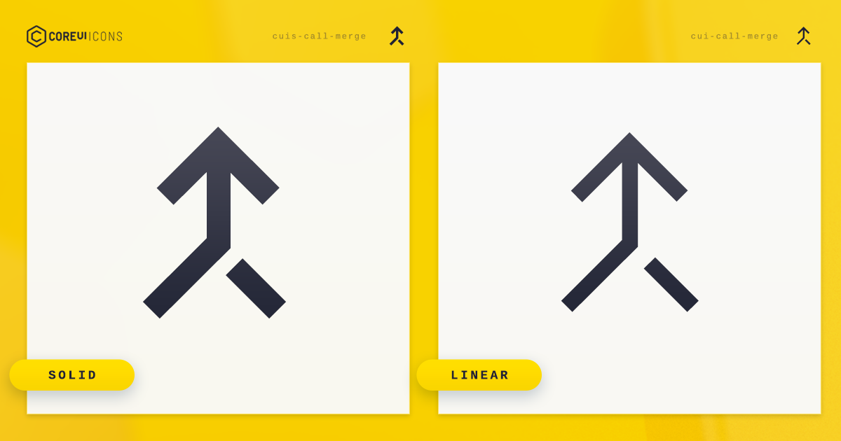 Call Merge Icon · Solid · Coreui Icons · Svg Javascript Typescript And Webfont