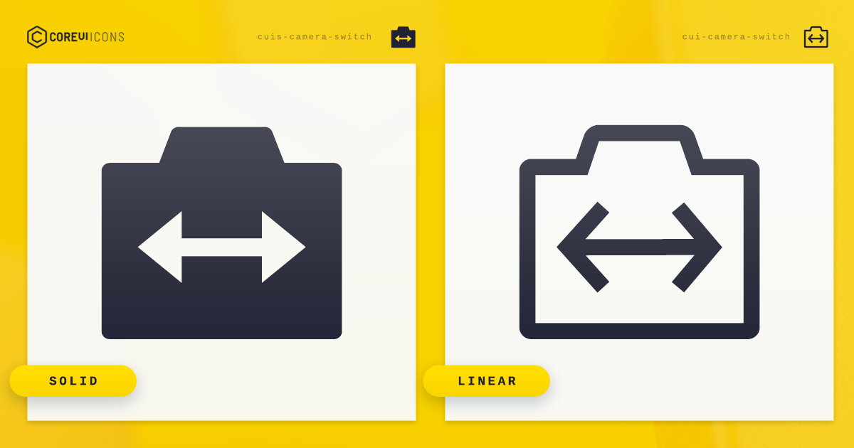 Camera Switch Icon · Linear · Coreui Icons · Svg Javascript Typescript And Webfont