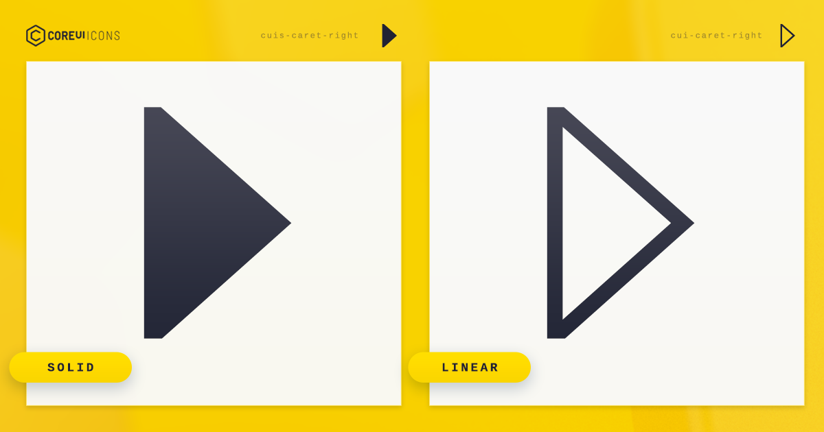 Caret Right Icon · Linear · Coreui Icons · Svg Javascript Typescript And Webfont 4139