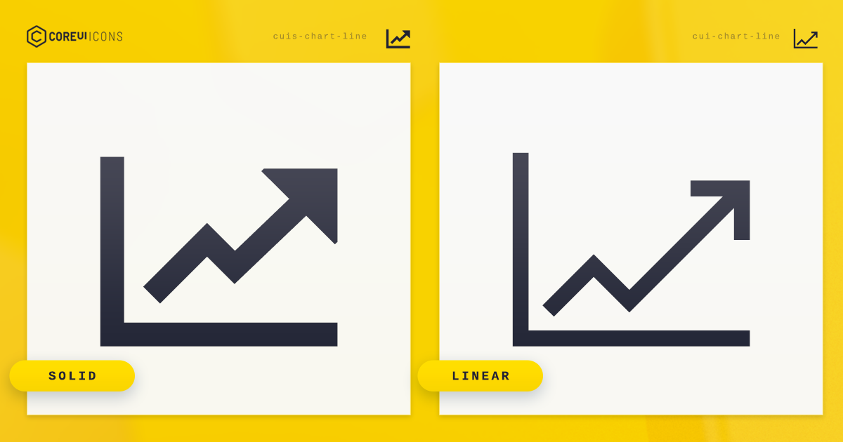 Chart Line Icon · Linear · Coreui Icons · Svg Javascript Typescript And Webfont
