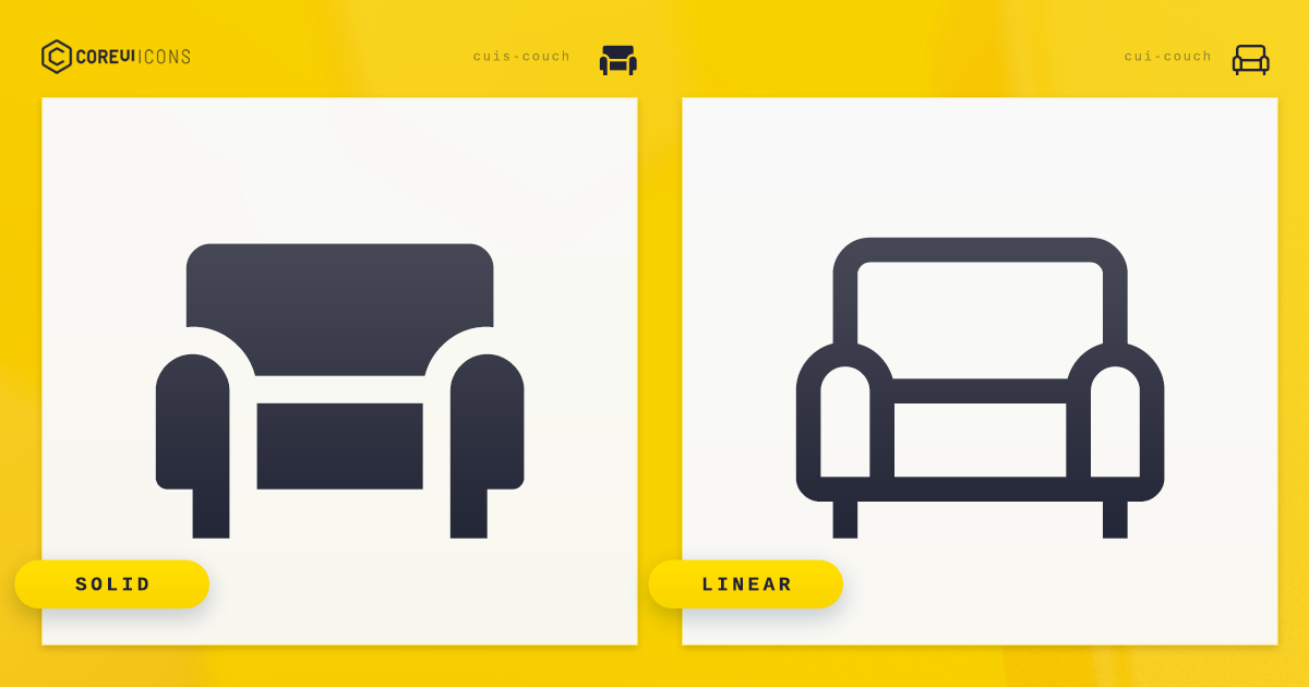 Couch Icon · Linear · CoreUI Icons · SVG, JavaScript, TypeScript & Webfont Couch Icon · Linear · CoreUI Icons · SVG, JavaScript, TypeScript & Webfont