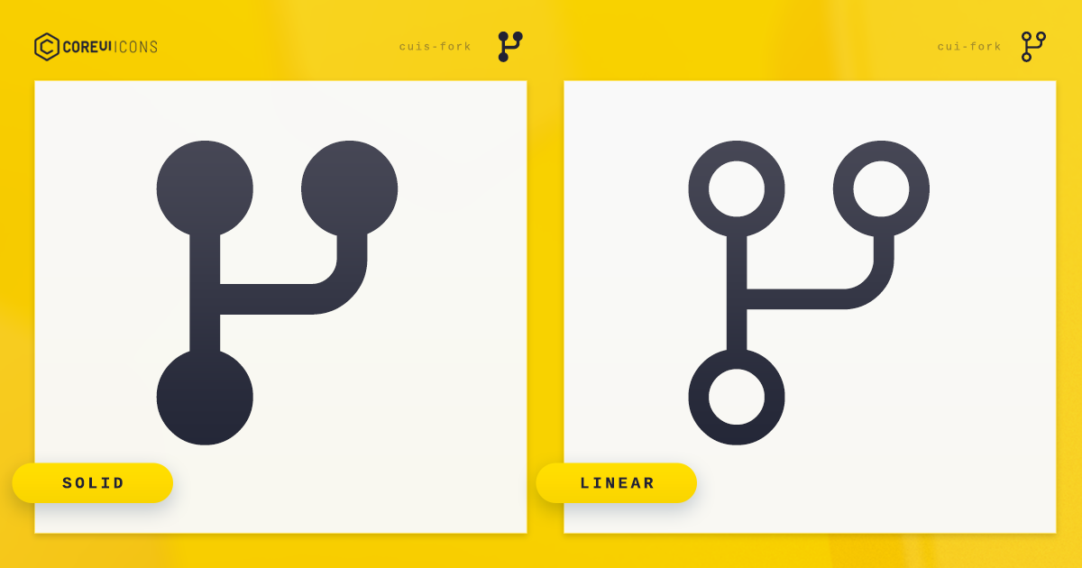 Fork Icon · Solid · Coreui Icons · Svg Javascript Typescript And Webfont 