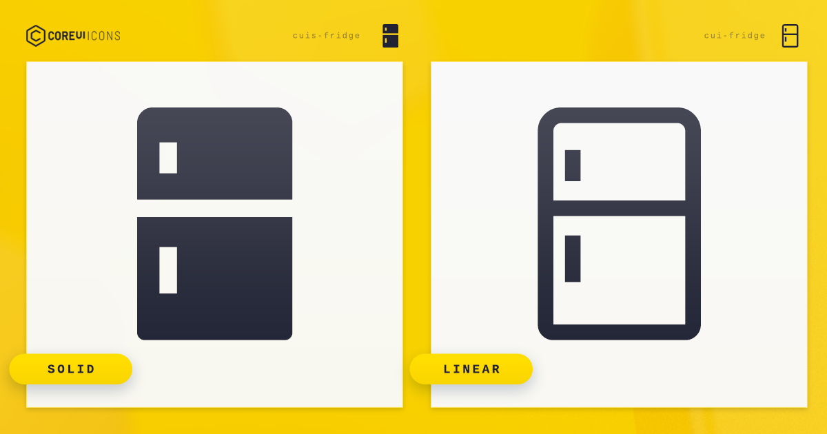 Fridge Icon · Linear · CoreUI Icons · SVG, JavaScript, TypeScript & Webfont Fridge Icon · Linear · CoreUI Icons · SVG, JavaScript, TypeScript & Webfont