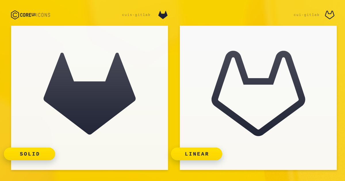 Gitlab Icon · Solid · Coreui Icons · Svg Javascript Typescript And Webfont 5649