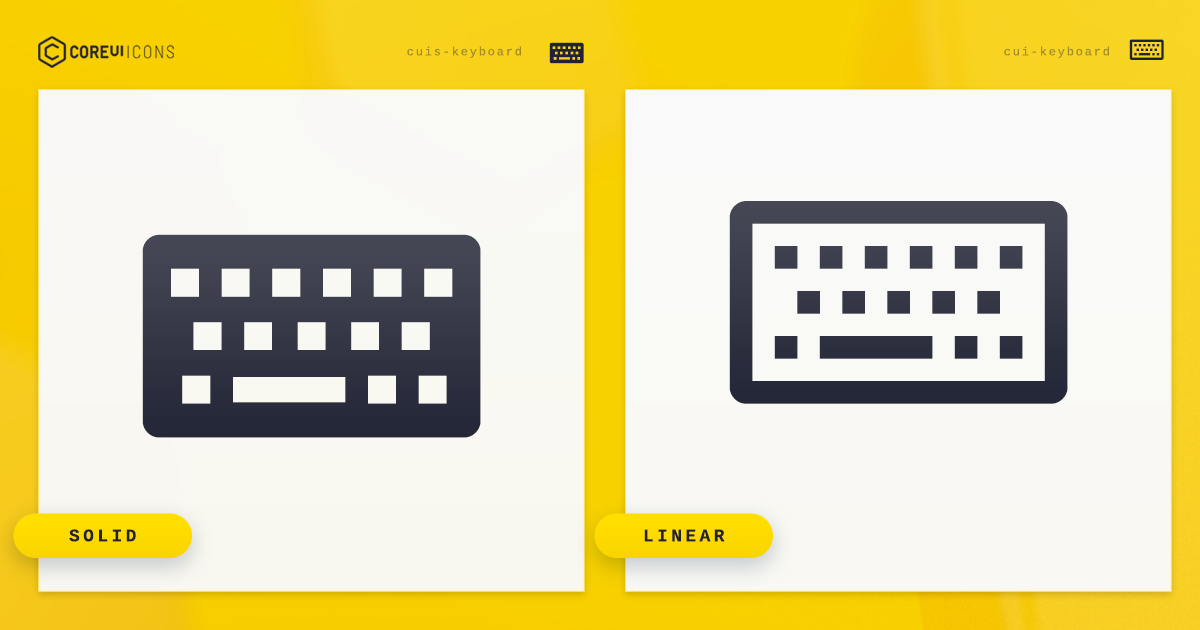 Keyboard Icon · Linear · Coreui Icons · Svg Javascript Typescript And Webfont 9738