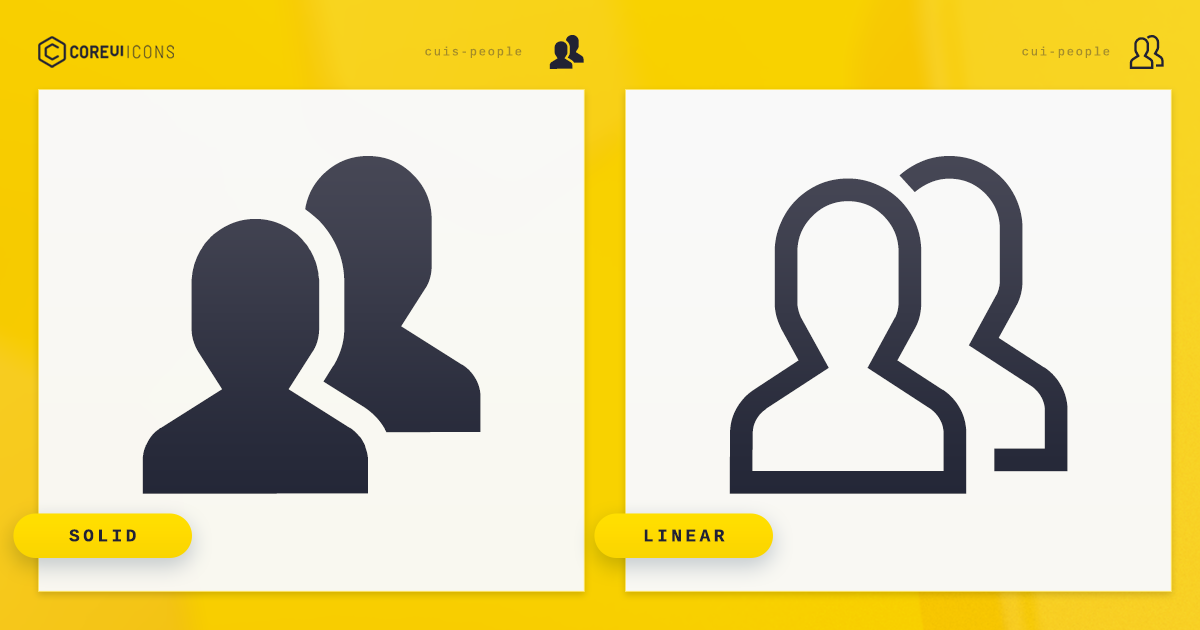 People Icon · Solid · Coreui Icons · Svg Javascript Typescript And Webfont