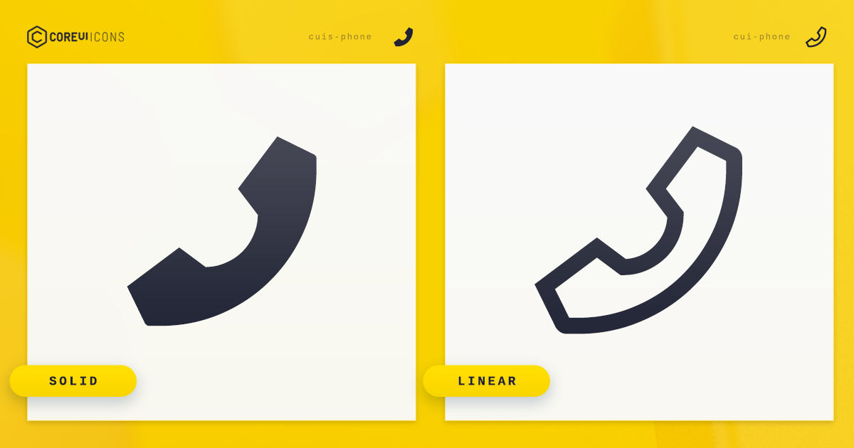 Phone Icon · Solid · Coreui Icons · Svg Javascript Typescript And Webfont 1540