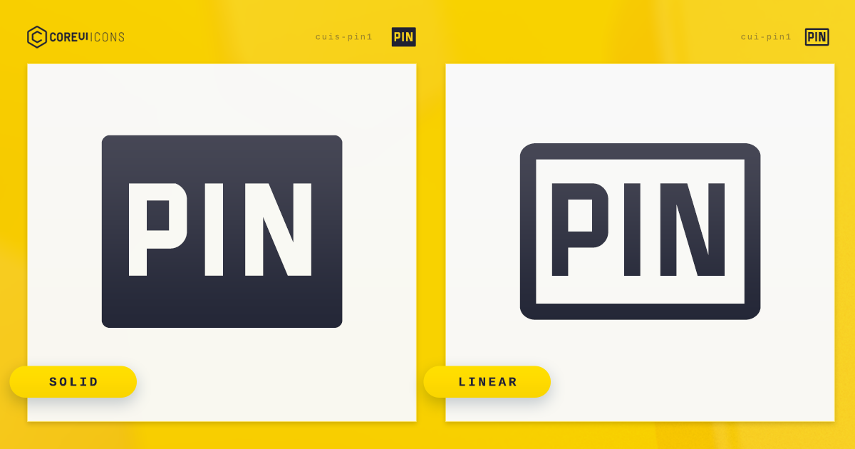 Pin1 Icon · Solid · Coreui Icons · Svg Javascript Typescript And Webfont 