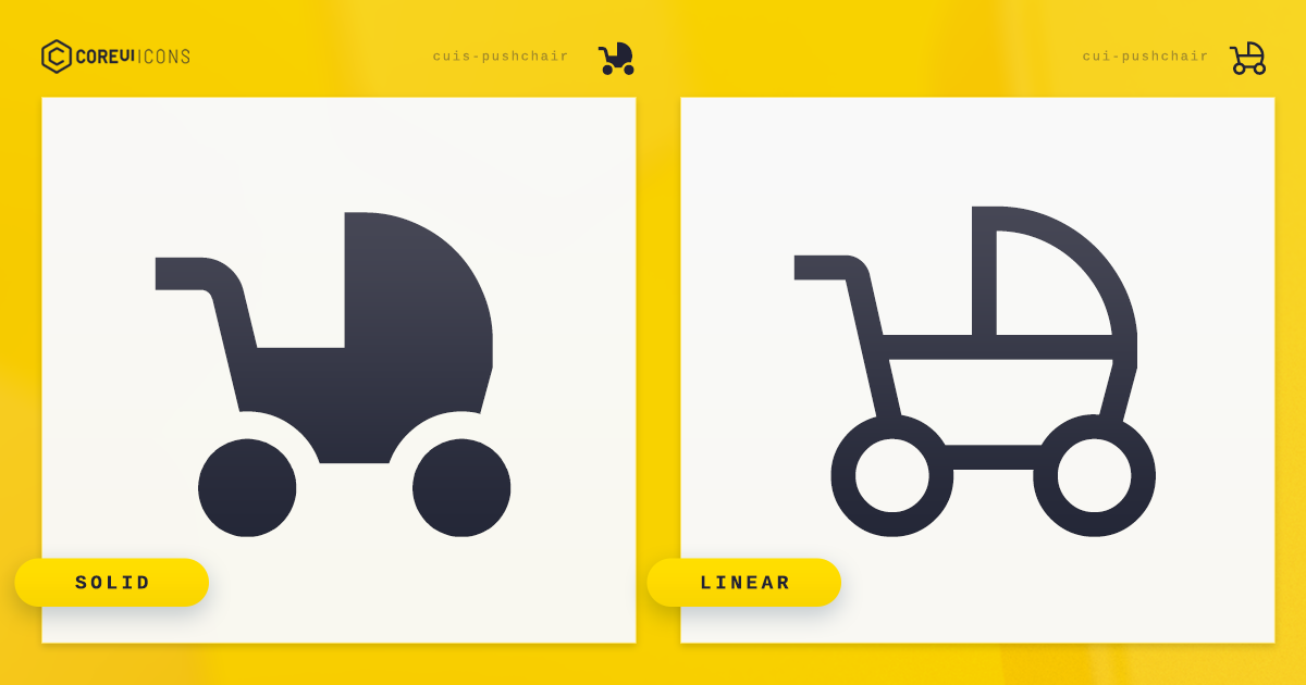 Pushchair Icon · Linear · CoreUI Icons · SVG, JavaScript, TypeScript ... Pushchair Icon · Linear · CoreUI Icons · SVG, JavaScript, TypeScript ...