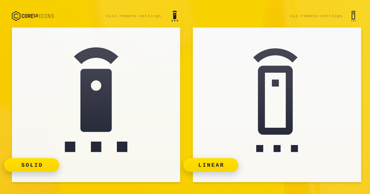 Remote Settings Icon · Linear · Coreui Icons · Svg Javascript Typescript And Webfont 