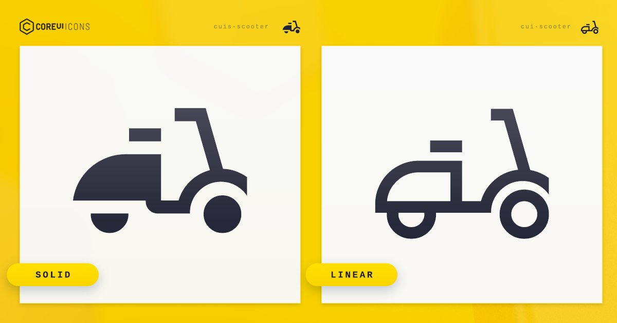Scooter Icon · Solid · Coreui Icons · Svg Javascript Typescript And Webfont
