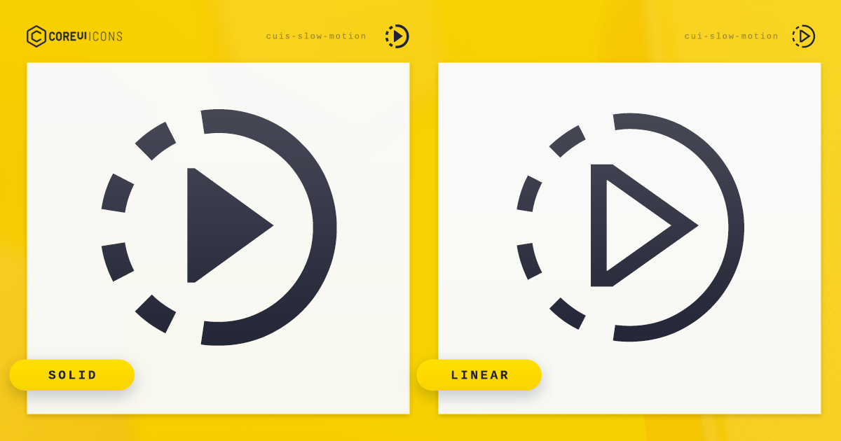 Slow Motion Icon · Solid · Coreui Icons · Svg Javascript Typescript