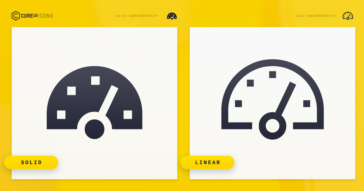 Speedometer Icon · Linear · Coreui Icons · Svg Javascript Typescript