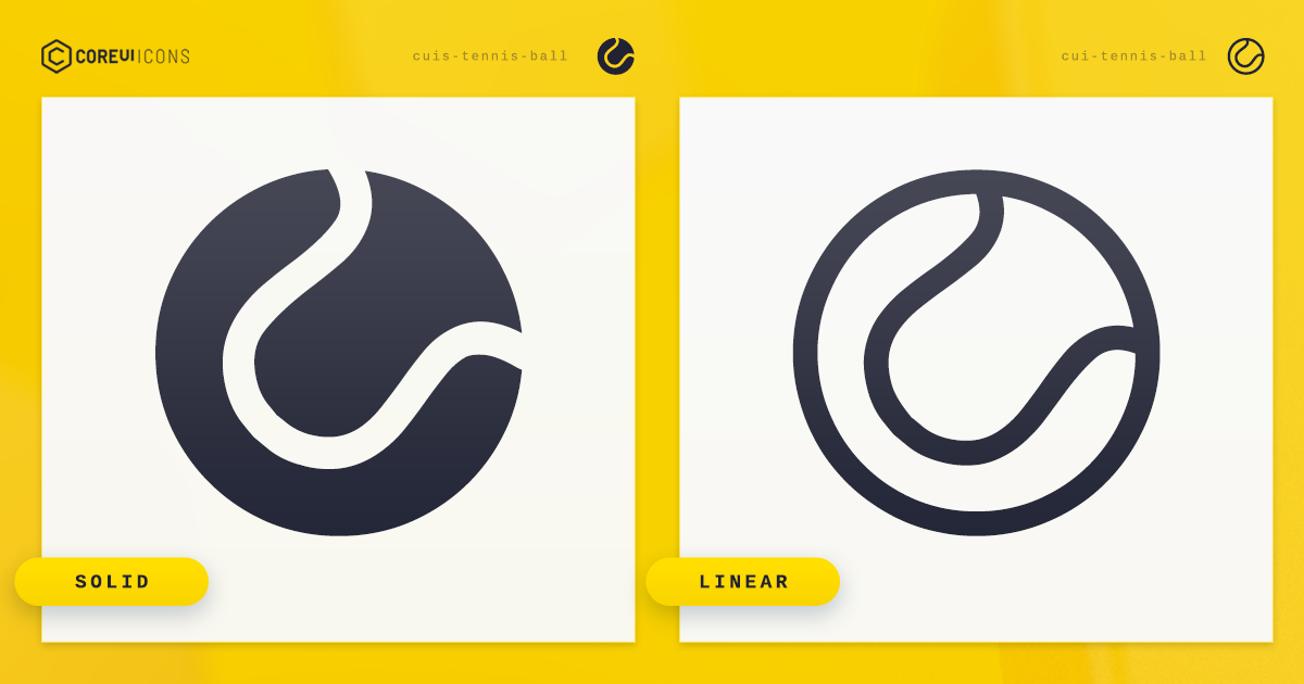 Tennis Ball Icon · Solid · Coreui Icons · Svg Javascript Typescript
