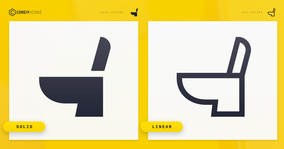 Toilet Icon · Linear · Coreui Icons · Svg Javascript Typescript And Webfont