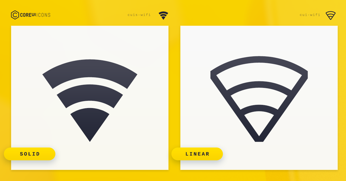 Wifi Icon · Linear · Coreui Icons · Svg Javascript Typescript And Webfont