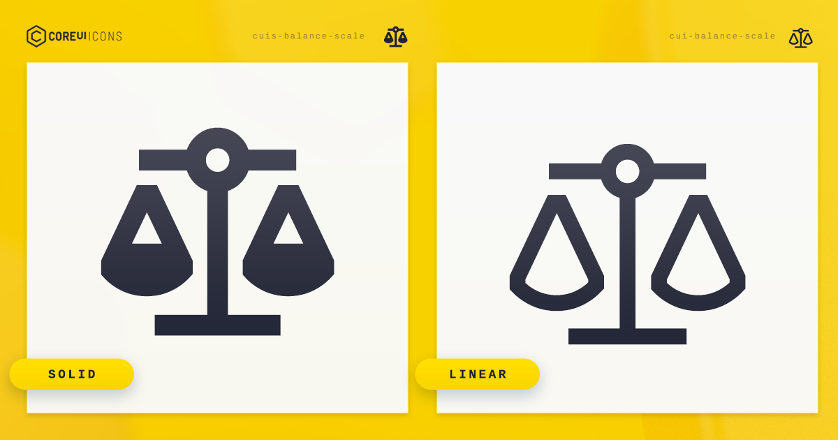 Balance Scale Icon · Linear · Coreui Icons · Svg Javascript Typescript And Webfont