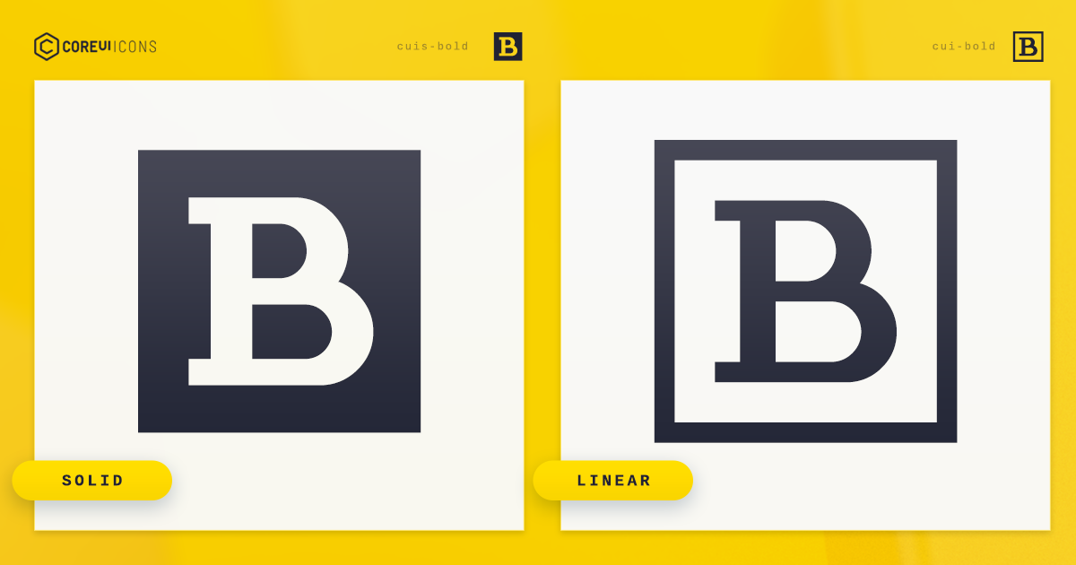 Bold Icon · Linear · Coreui Icons · Svg Javascript Typescript And Webfont