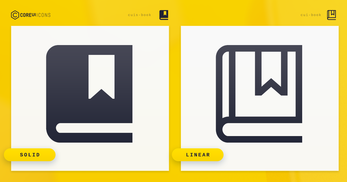 Book Icon · Linear · Coreui Icons · Svg Javascript Typescript And Webfont