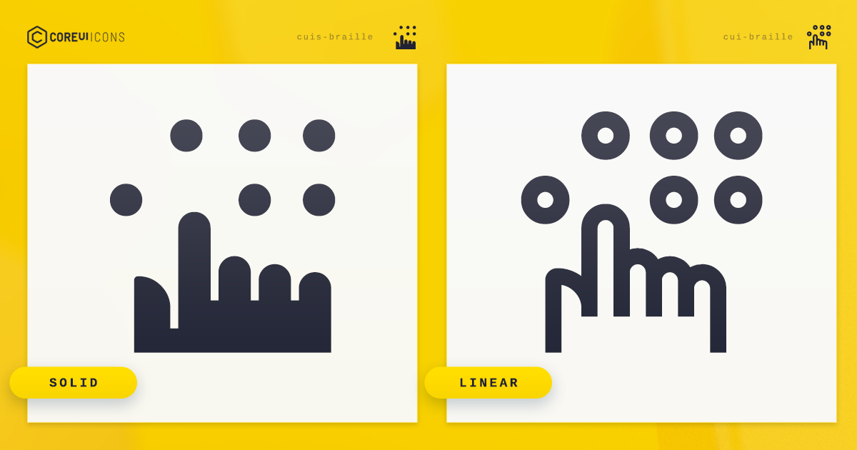 Braille Icon · Linear · CoreUI Icons · SVG, JavaScript, TypeScript ... Braille Icon · Linear · CoreUI Icons · SVG, JavaScript, TypeScript ...