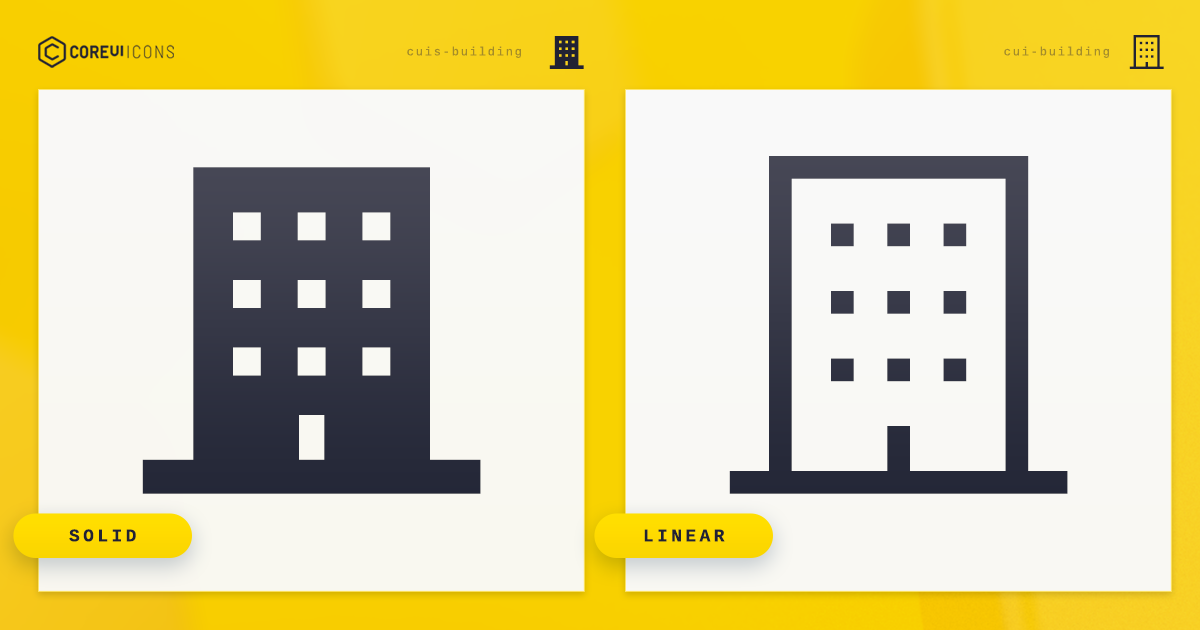 Building Icon · Linear · Coreui Icons · Svg Javascript Typescript And Webfont