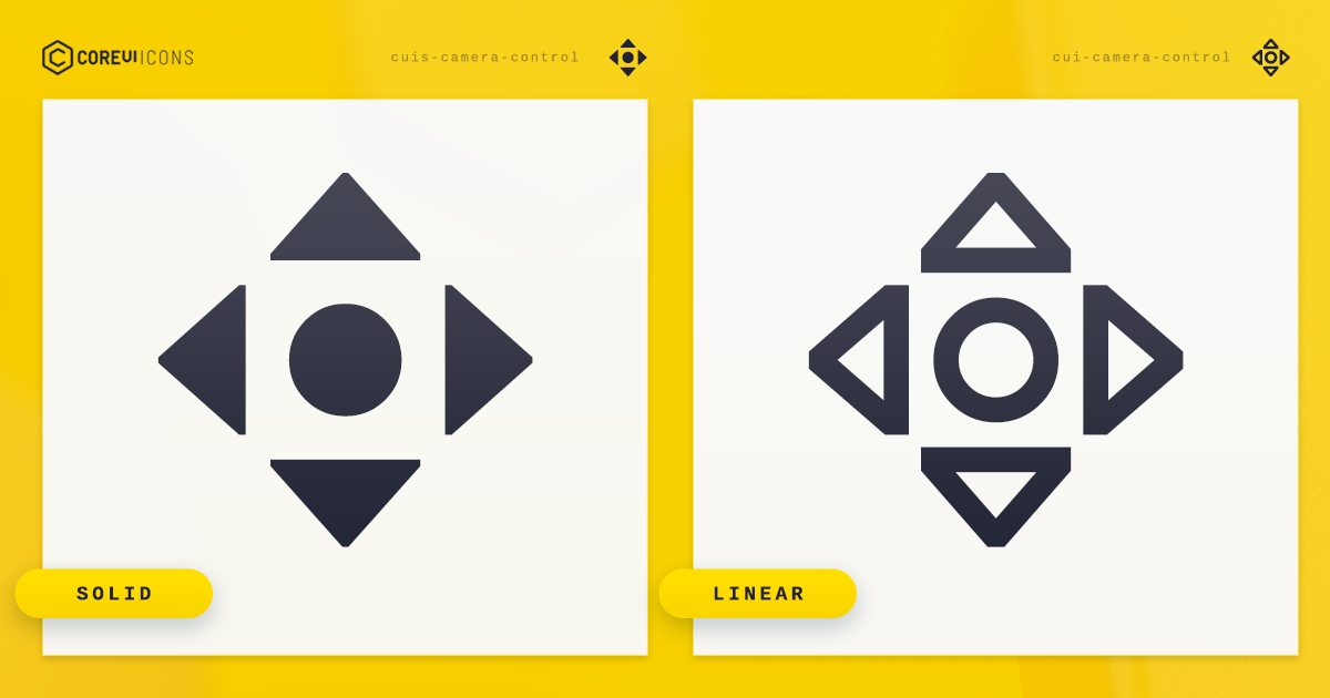 Camera Control Icon · Linear · Coreui Icons · Svg Javascript Typescript And Webfont 2168