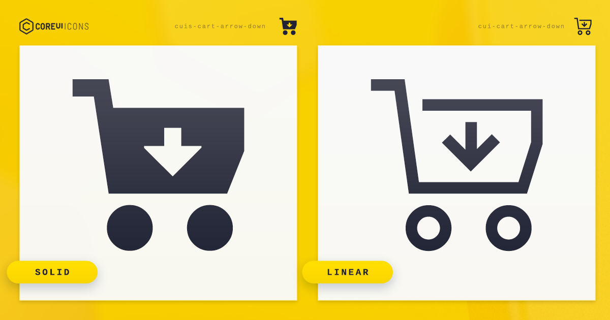 Cart Arrow Down Icon · Solid · Coreui Icons · Svg Javascript Typescript And Webfont 