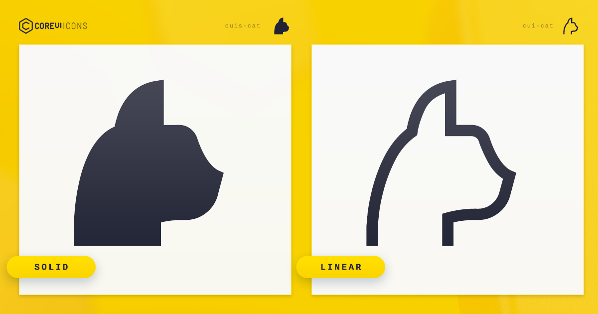 Cat Icon · Linear · Coreui Icons · Svg Javascript Typescript And Webfont 1826