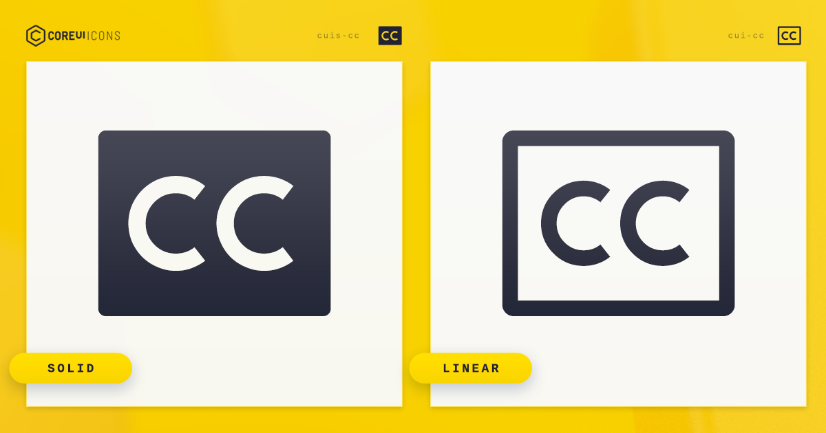 Cc Icon · Linear · Coreui Icons · Svg Javascript Typescript And Webfont 0281