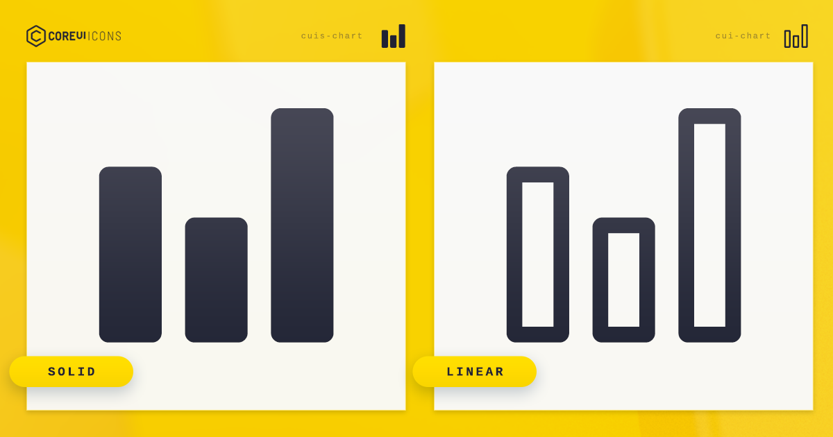 Chart Icon · Solid · Coreui Icons · Svg Javascript Typescript And Webfont