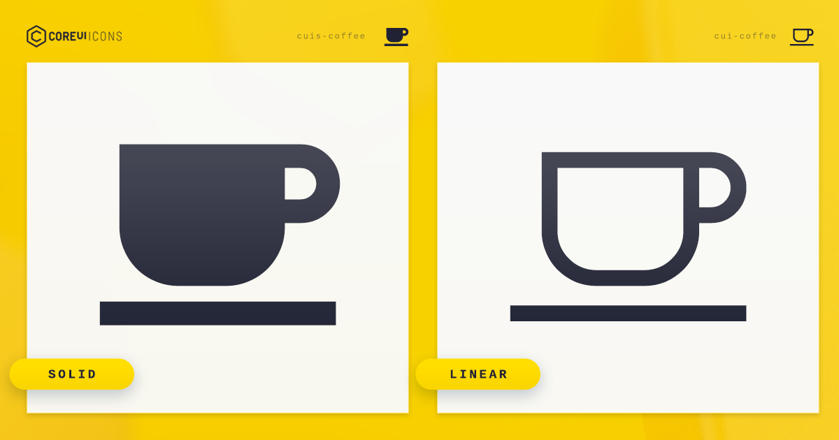 Coffee Icon · Linear · Coreui Icons · Svg Javascript Typescript And Webfont