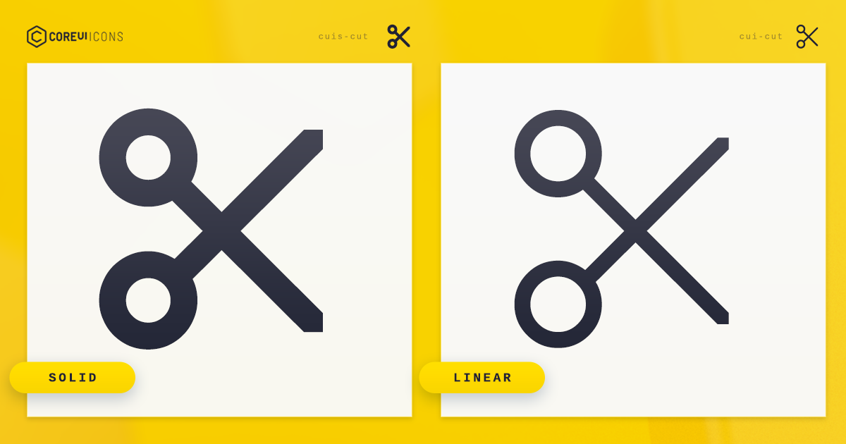 Cut Icon · Solid · Coreui Icons · Svg Javascript Typescript And Webfont