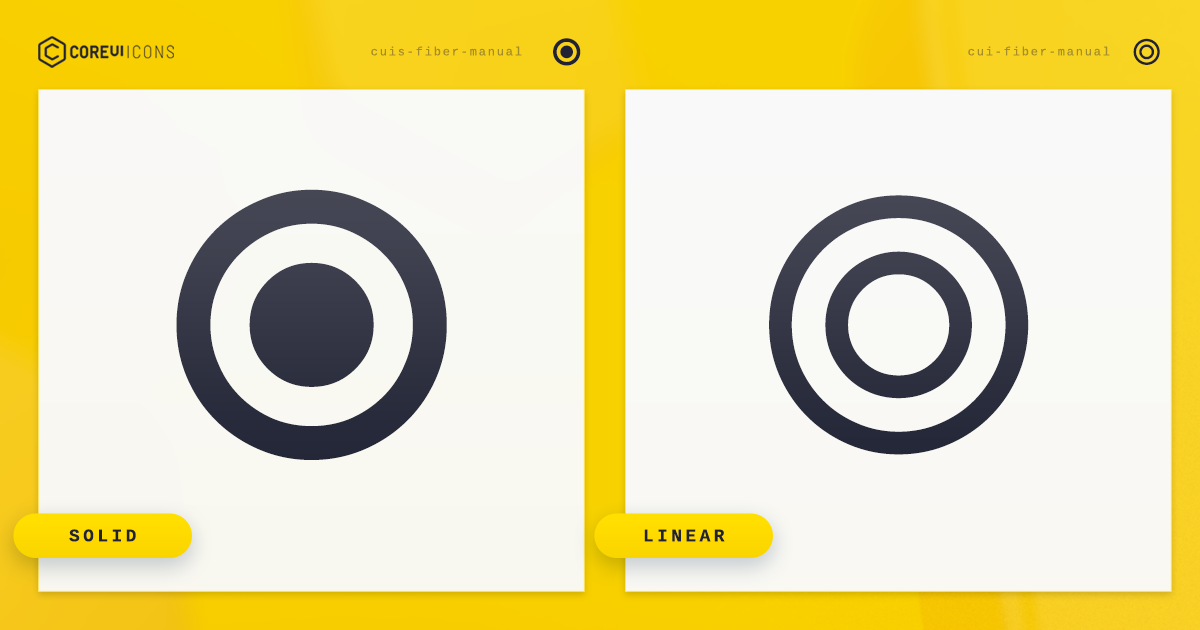 Fiber Manual Icon · Solid · Coreui Icons · Svg Javascript Typescript And Webfont