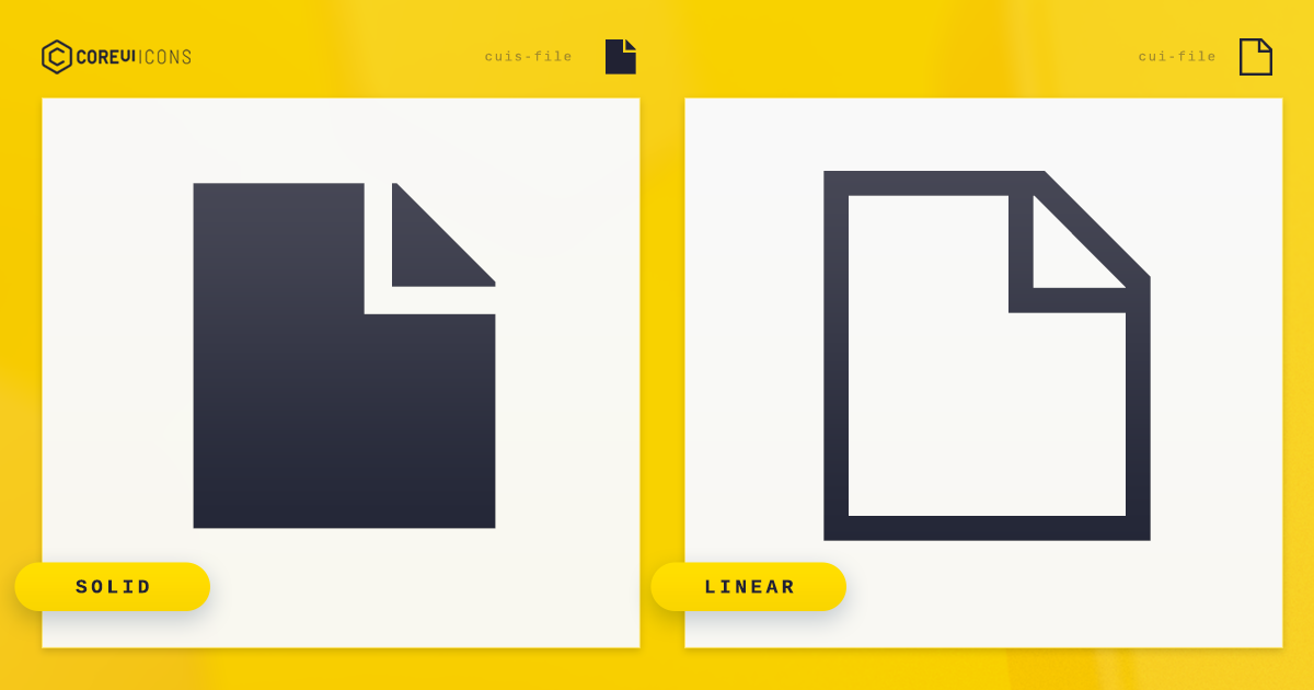 File Icon · Linear · Coreui Icons · Svg Javascript Typescript And Webfont