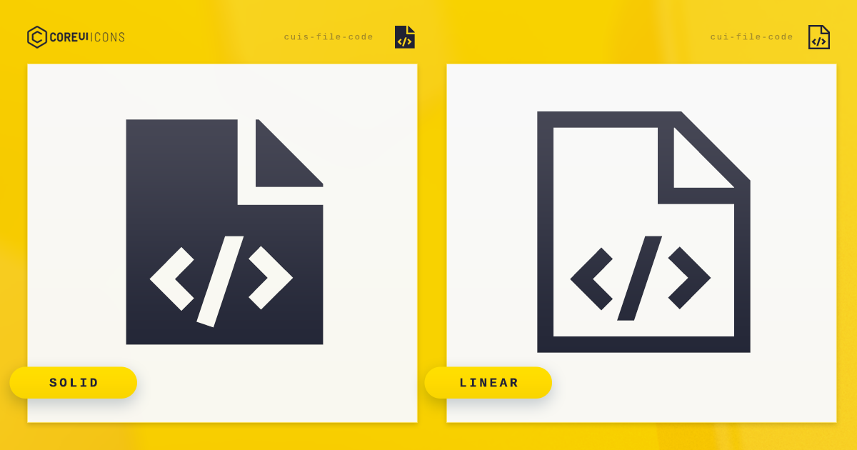 File Code Icon · Linear · Coreui Icons · Svg Javascript Typescript And Webfont