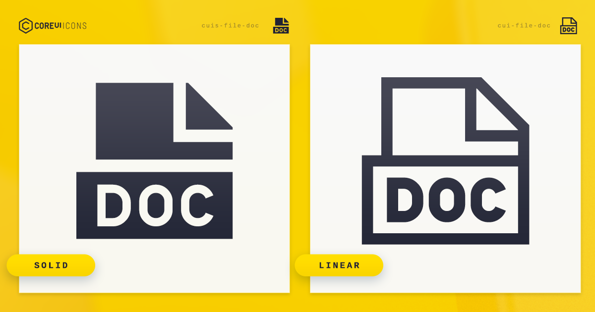 File Doc Icon · Linear · Coreui Icons · Svg Javascript Typescript And Webfont
