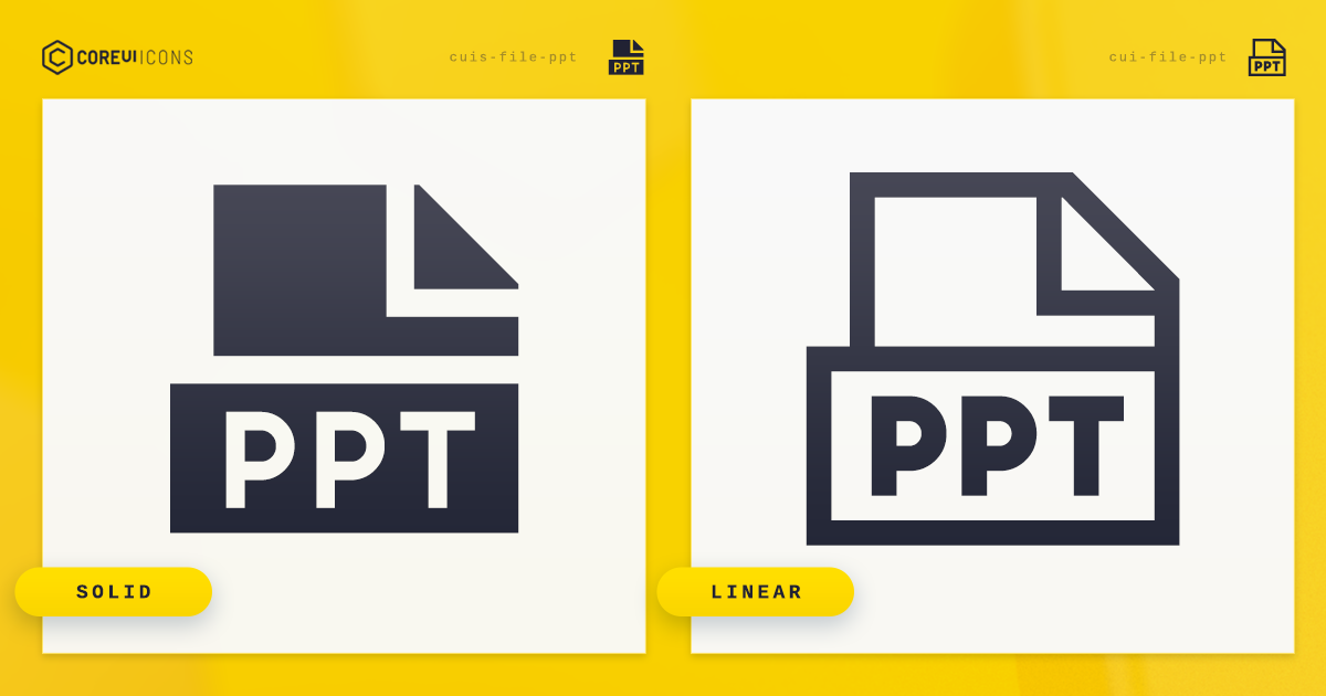 File Ppt Icon · Linear · Coreui Icons · Svg Javascript Typescript And Webfont