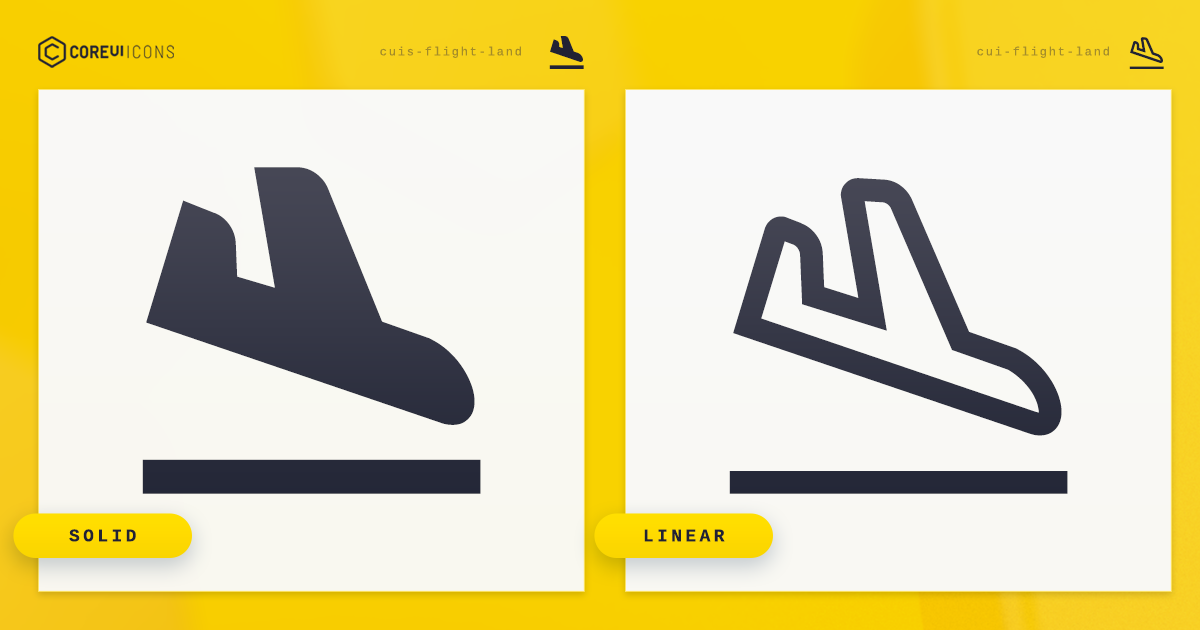 Flight Land Icon · Solid · CoreUI Icons · SVG, JavaScript, TypeScript ...