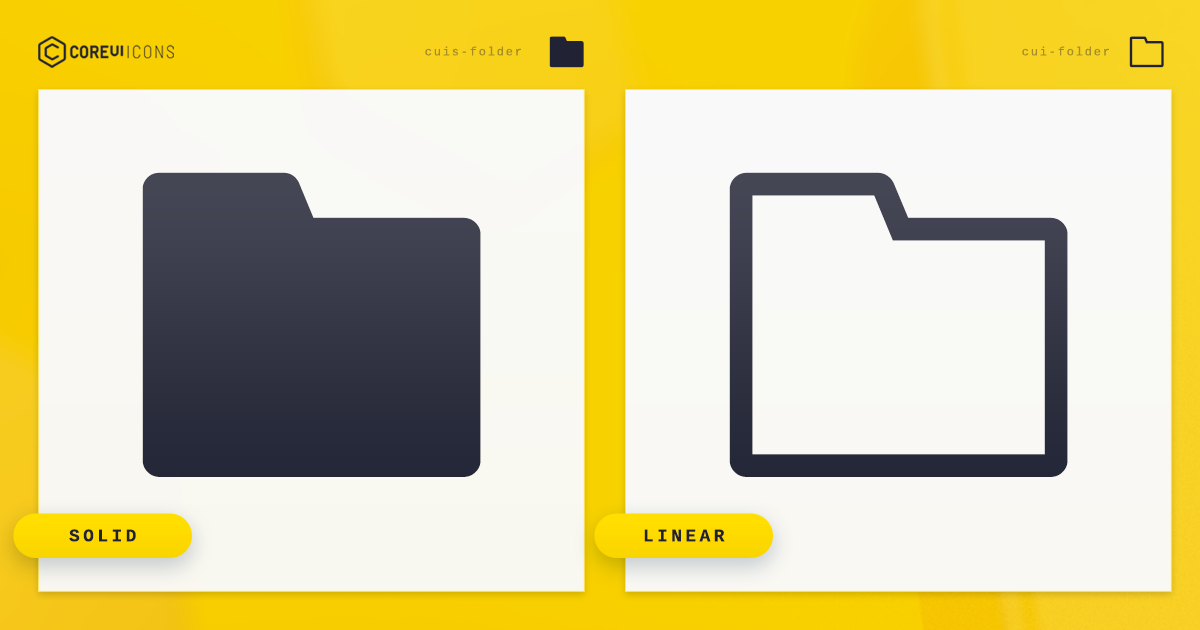 Folder Icon · Solid · Coreui Icons · Svg Javascript Typescript And Webfont