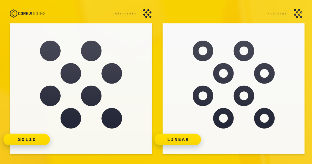 Grain Icon · Linear · Coreui Icons · Svg Javascript Typescript And Webfont