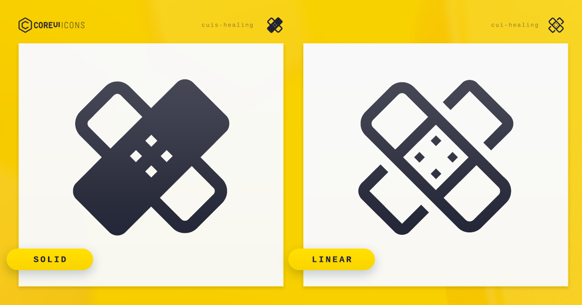 Healing Icon · Linear · Coreui Icons · Svg Javascript Typescript And Webfont