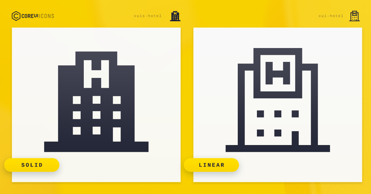 Hotel Icon · Solid · Coreui Icons · Svg Javascript Typescript And Webfont